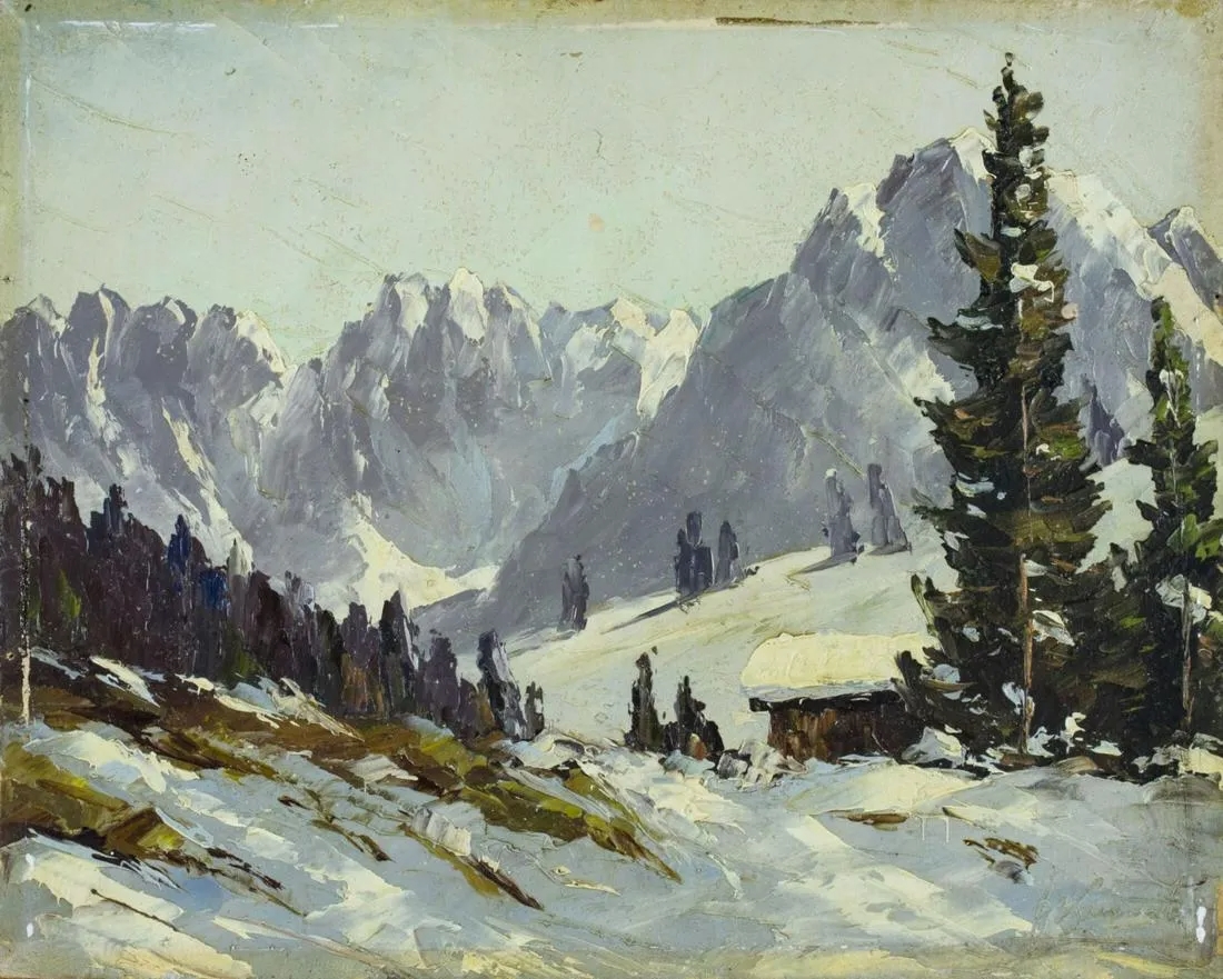 Austrian School, 20th Century | Alpine Landscape | MutualArt