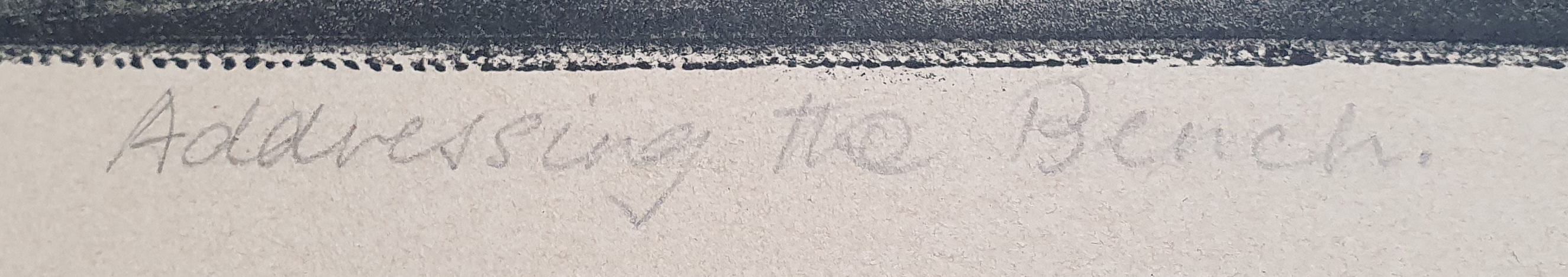 Robert Dickerson | Addressing the Bench | MutualArt