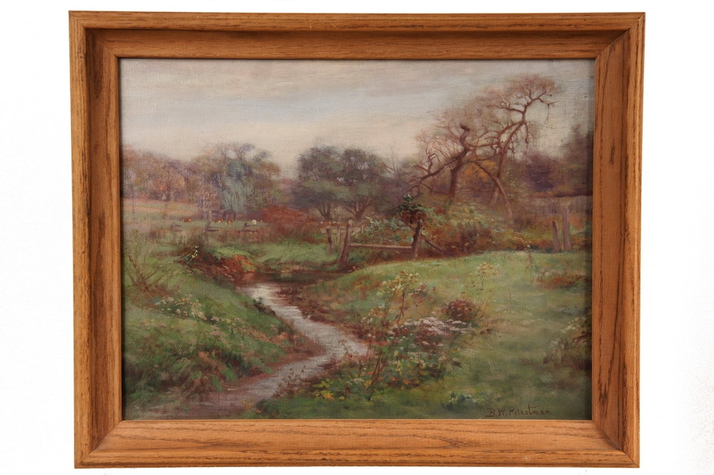 Bertram Priestman | Summer Stream with Cow Pasture | MutualArt