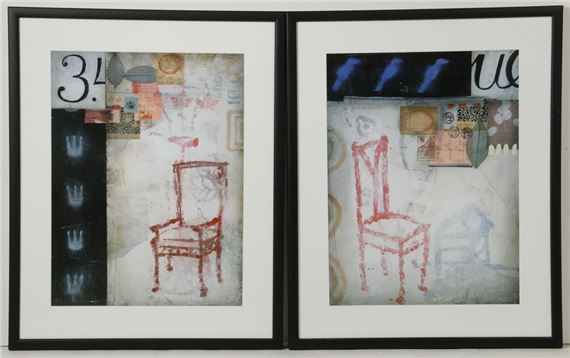 Ann Baldwin | (2) Photolithographs of Mixed Media Collages by San ...