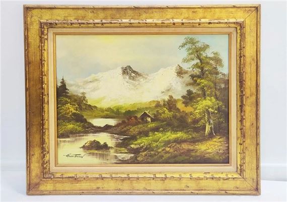G. Whitman | Mountain/River Landscape | MutualArt