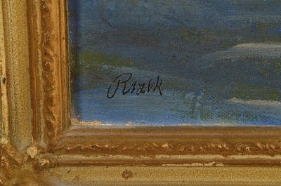 Emil Rizek | fishing boats in the harbour | MutualArt