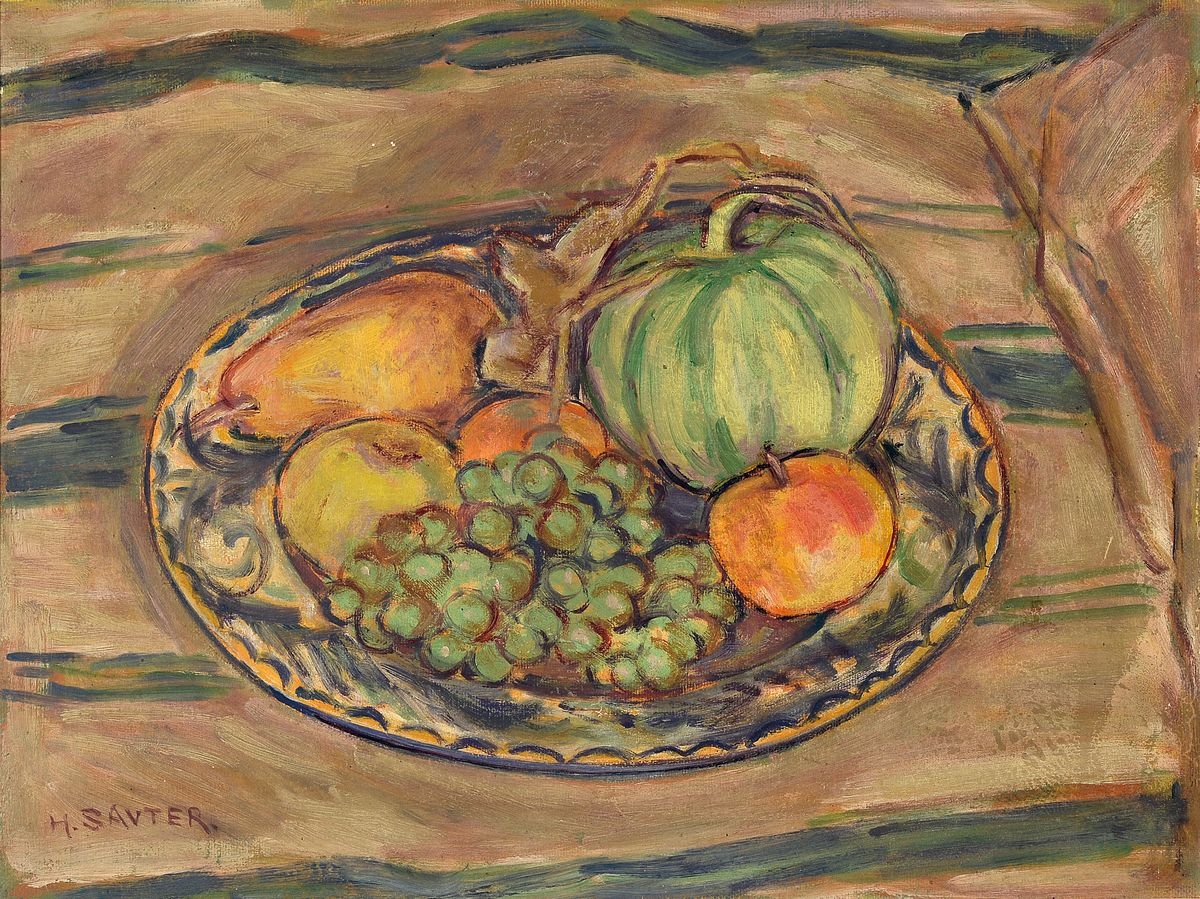 Hermann Sauter | still life with fruit | MutualArt
