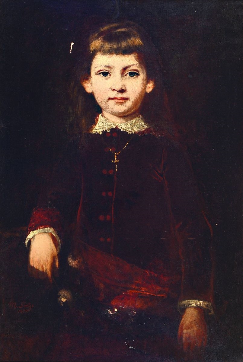 Margarete Auguste Fritze | Portrait of a Boy, (1879) | MutualArt
