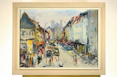 Georg Günther Zeuner | view of the Hauptstraße in Speyer | MutualArt