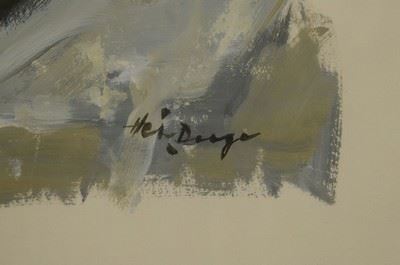 Heiner Deege | view of Wachenheim with the castle mill and the castle ...