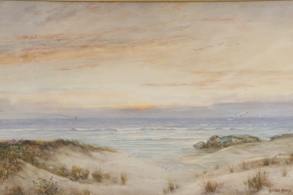 Alfred Addy | Sunrise over Sand Dunes to the Ocean | MutualArt