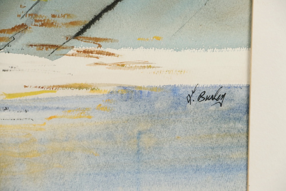 Lina Burley | Two Watercolors with ink: Reflections | MutualArt