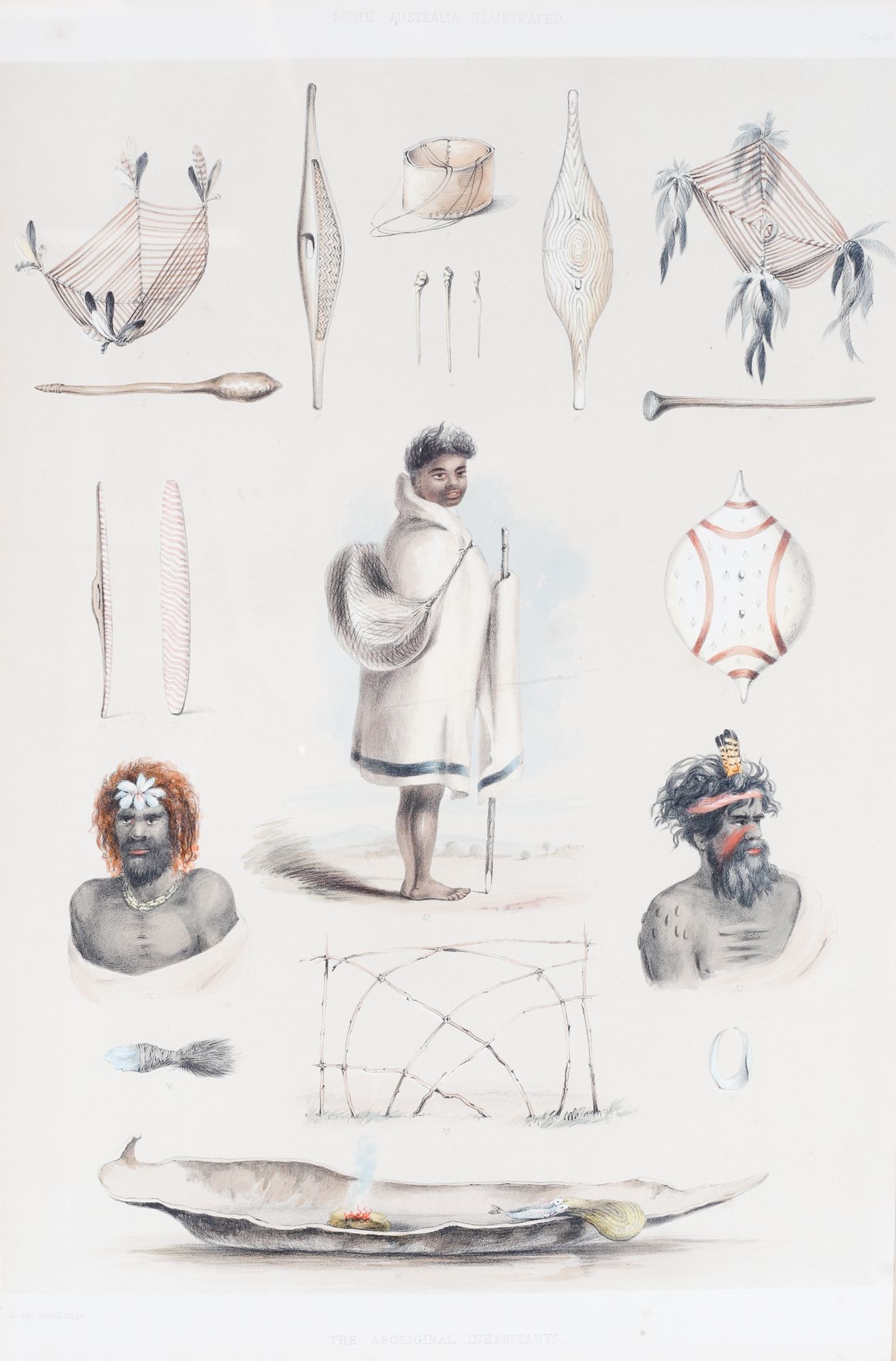 George French Angas | The Aboriginal Inhabitants | MutualArt