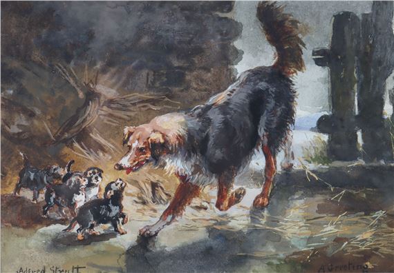 Alfred William Strutt | A Greeting | MutualArt