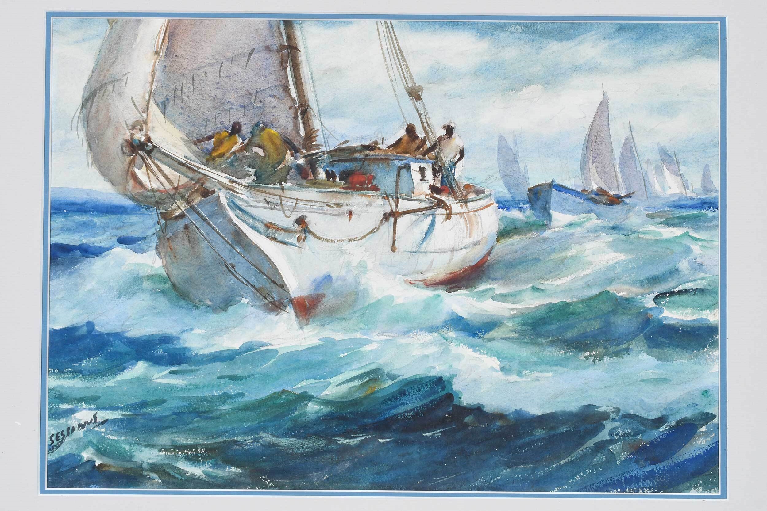 James Sessions | Pulling in the Jib | MutualArt