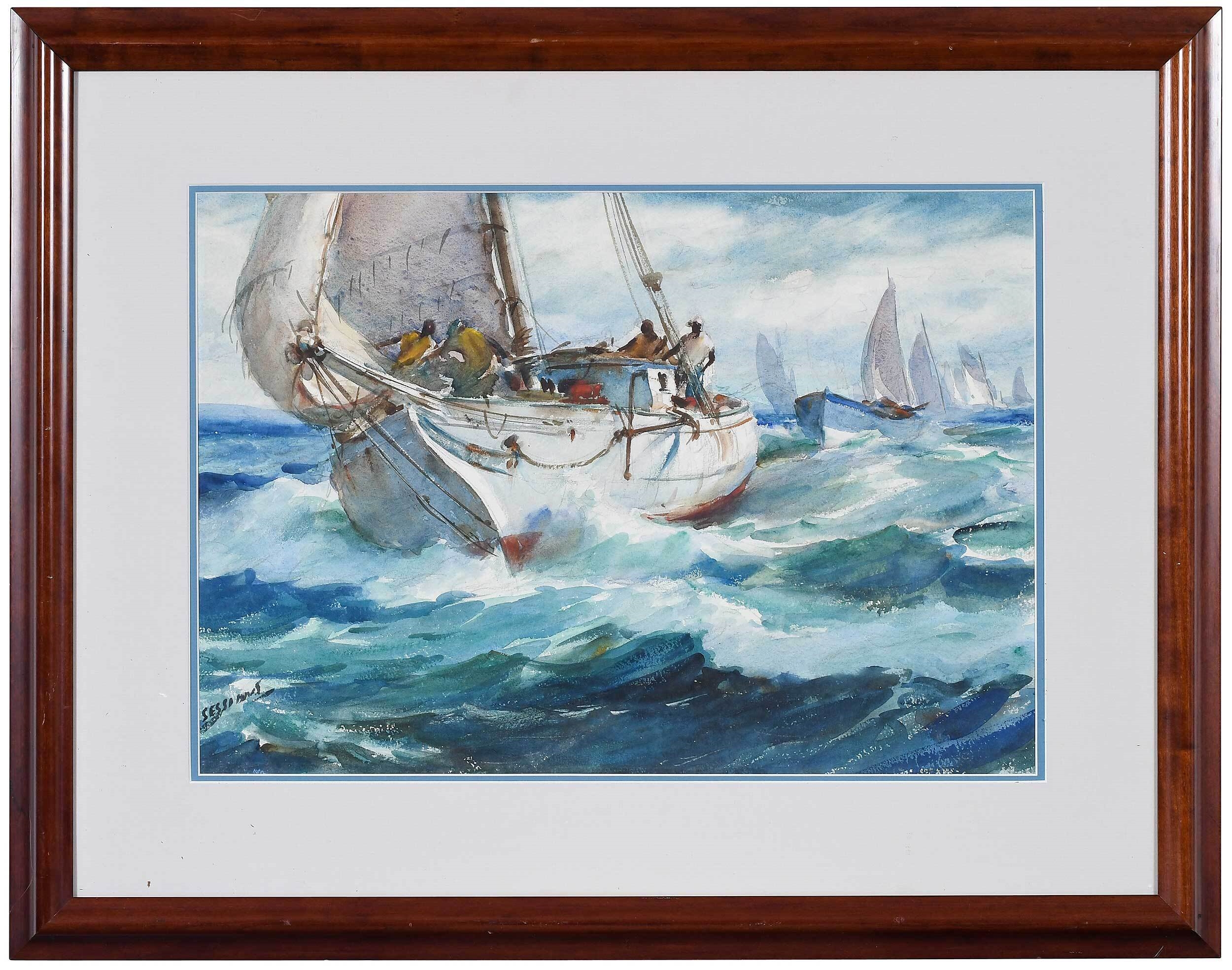 James Sessions | Pulling in the Jib | MutualArt