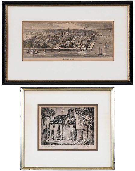 Elizabeth White | The Pink House and Charleston from the Bay (1872 ...