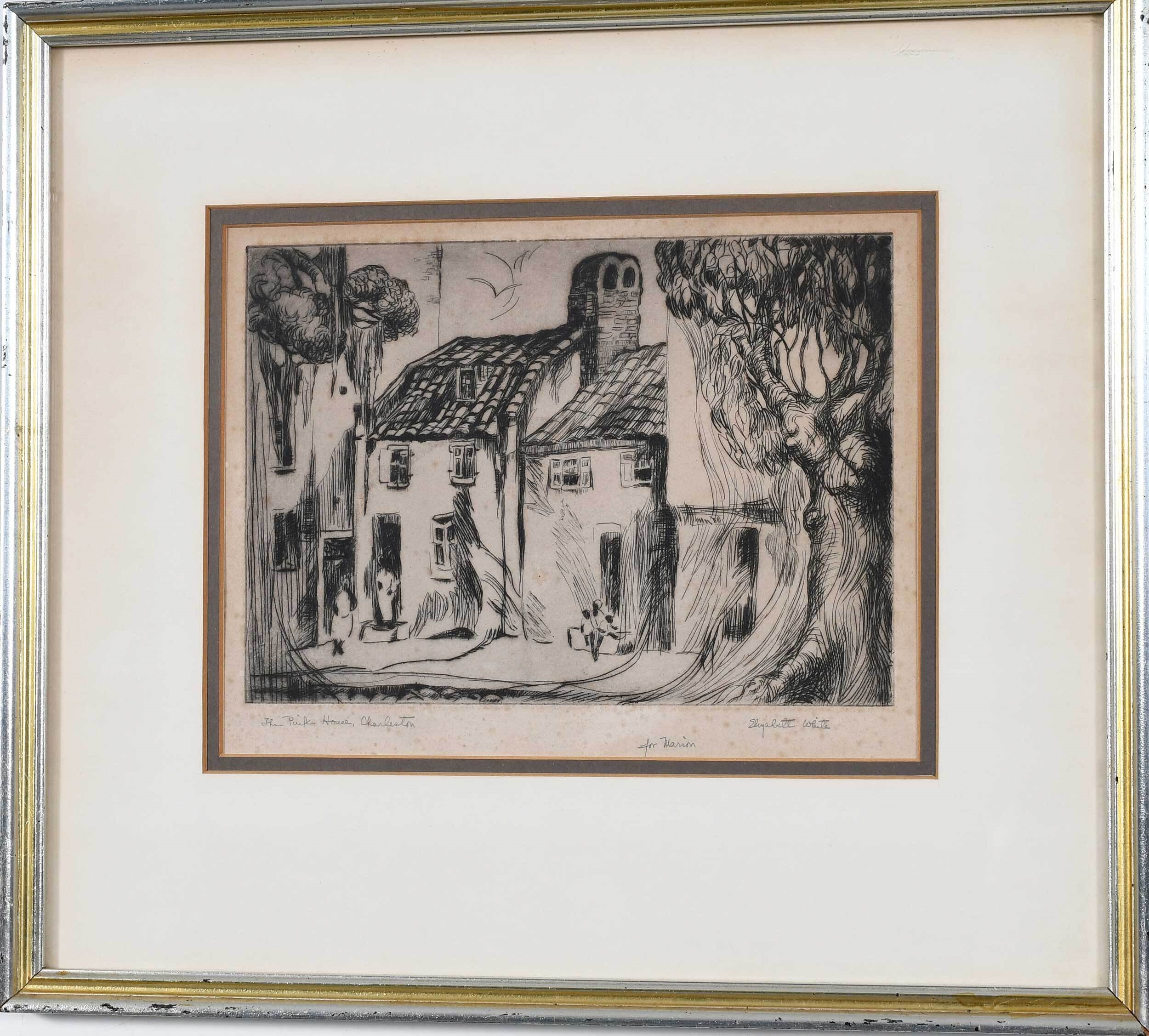 Elizabeth White | The Pink House and Charleston from the Bay (1872 ...