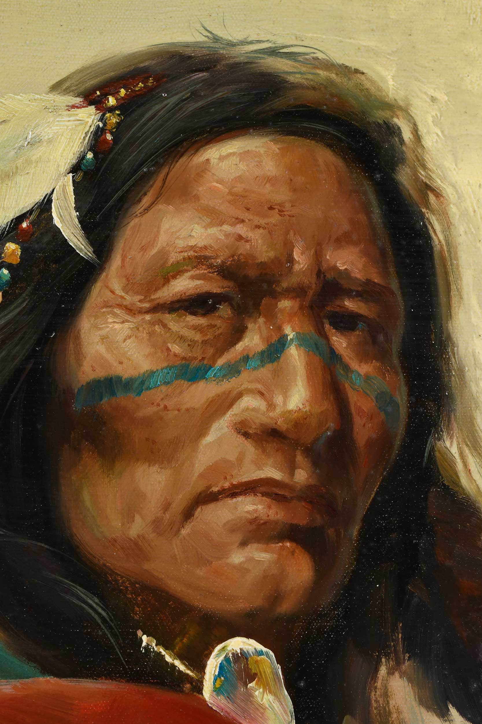 G. Bogard | Native American Portrait | MutualArt
