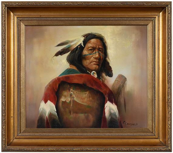 G. Bogard | Native American Portrait | MutualArt