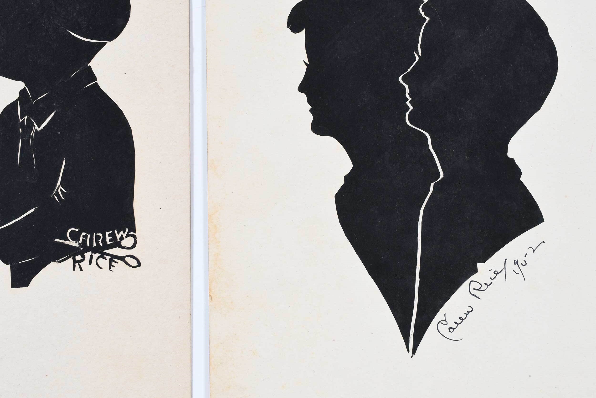 Carew Rice | Self Portrait, Nine Silhouettes | MutualArt