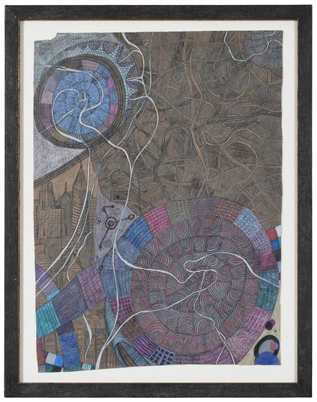 George Lowe | Abstract with Cityscape | MutualArt