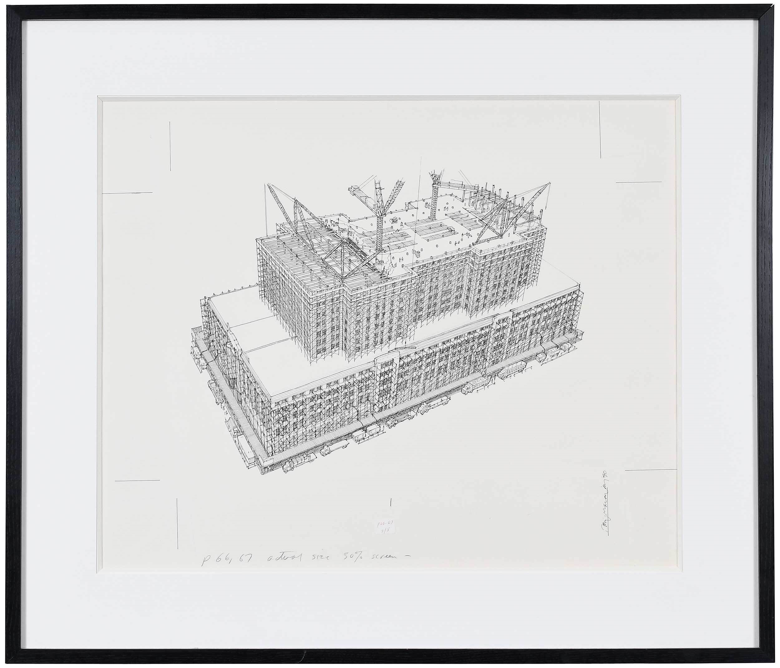 David Macaulay | Skyscraper Construction (1980) | MutualArt