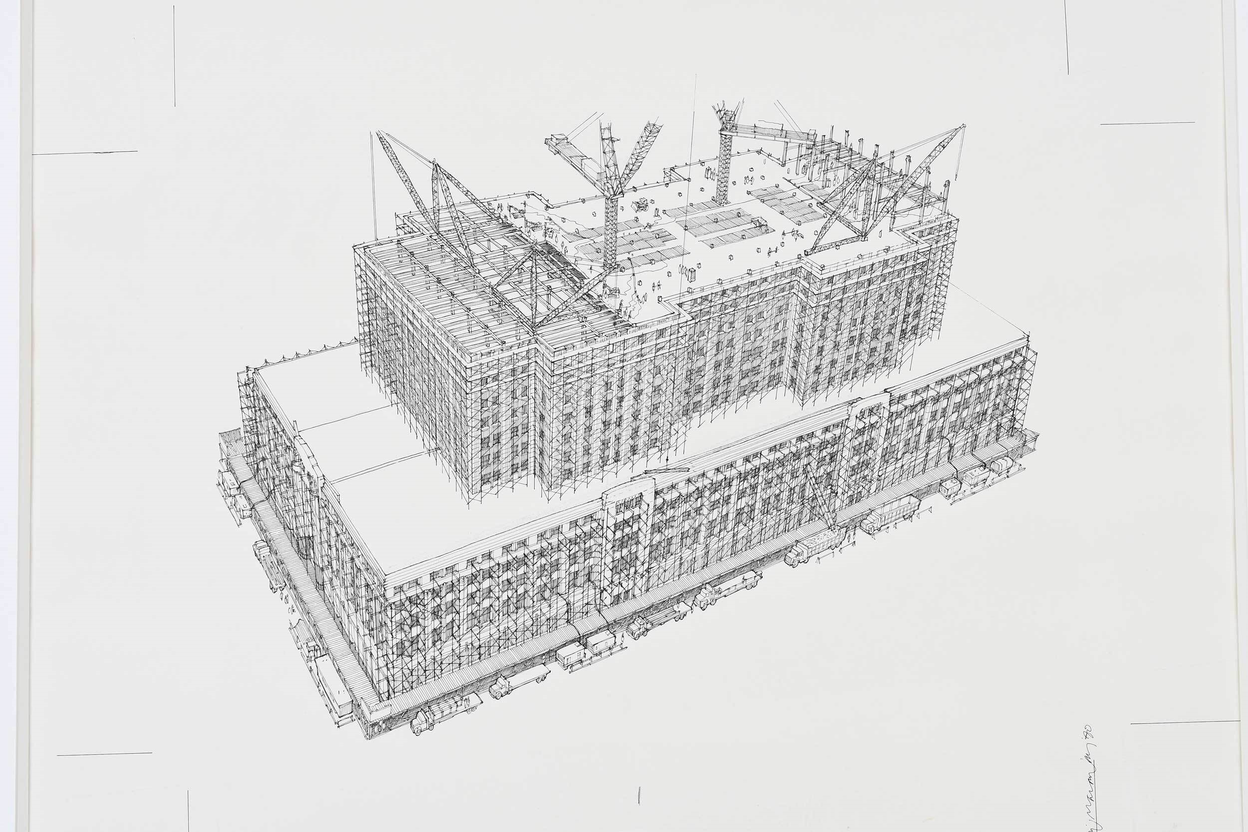 David Macaulay | Skyscraper Construction (1980) | MutualArt