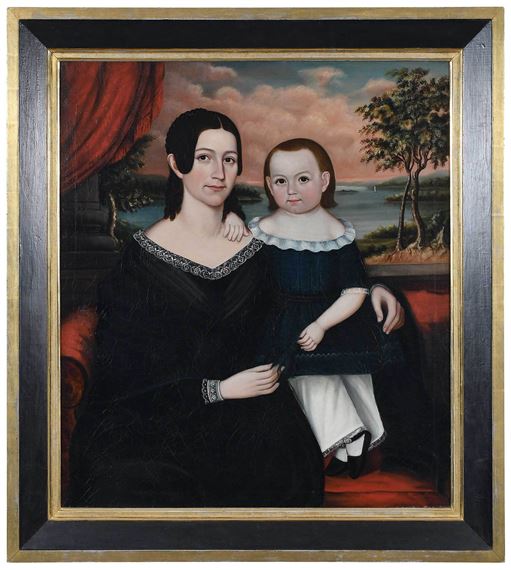 Joseph Whiting Stock | Portrait of a Mother and Child (Circa 1840 ...