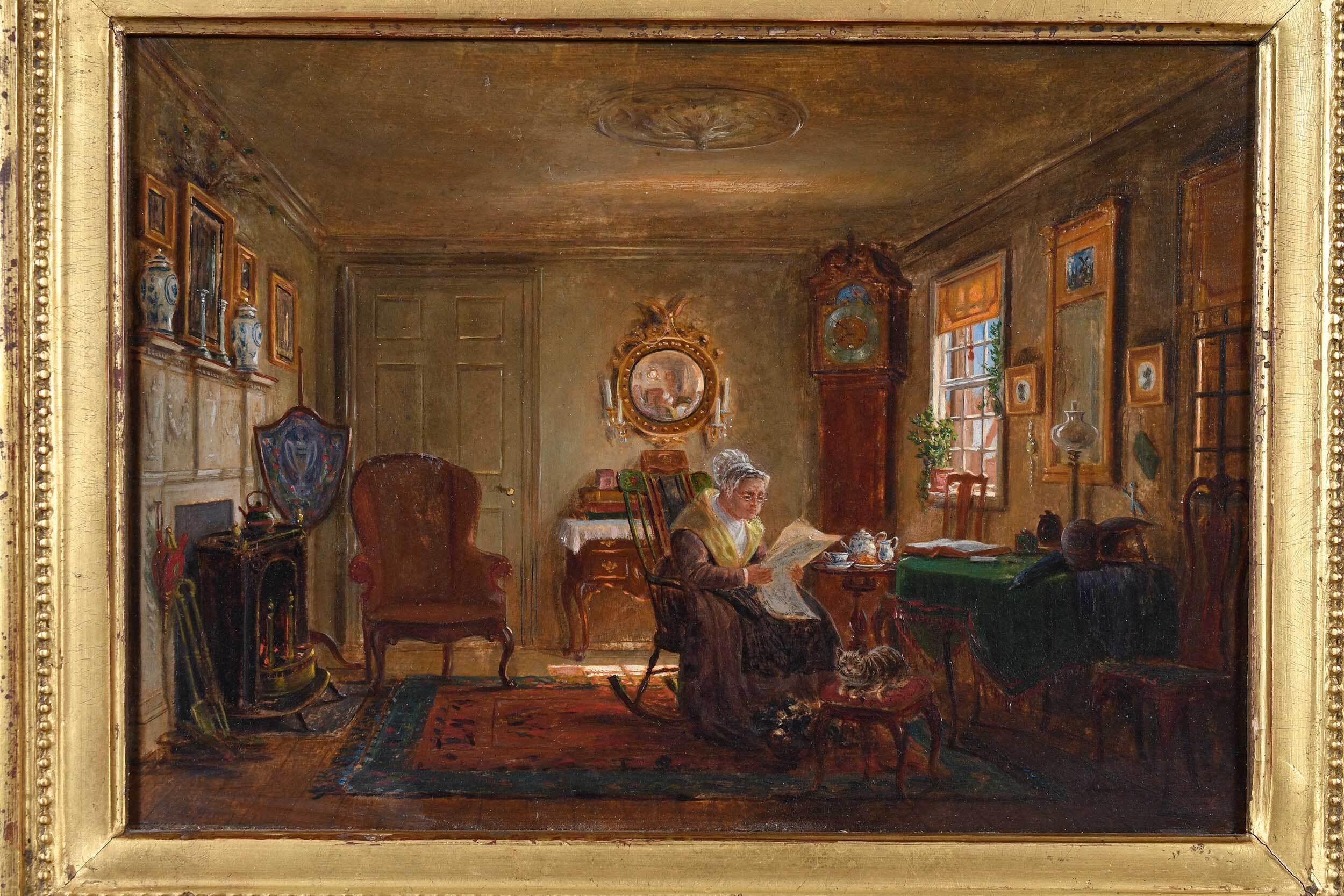 Edward Lamson Henry | The Sitting Room (1870) | MutualArt