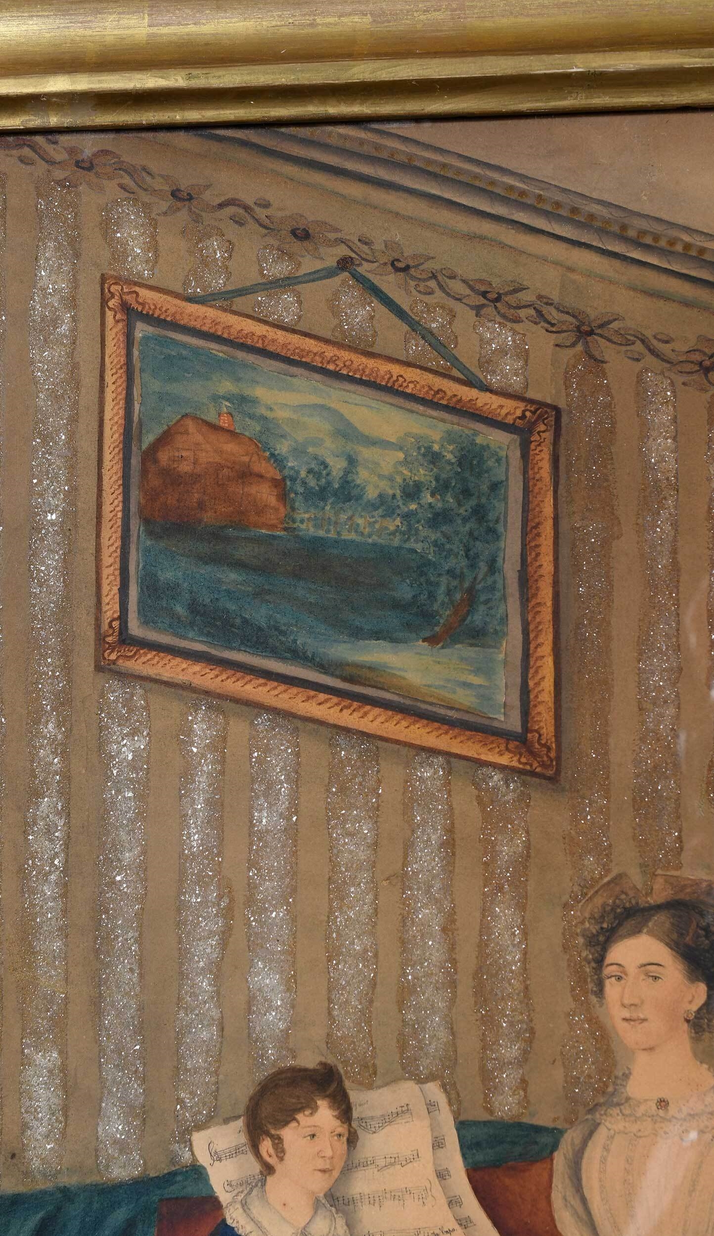 American School, 19th Century | The Merrill Family in an Elegant Parlor ...