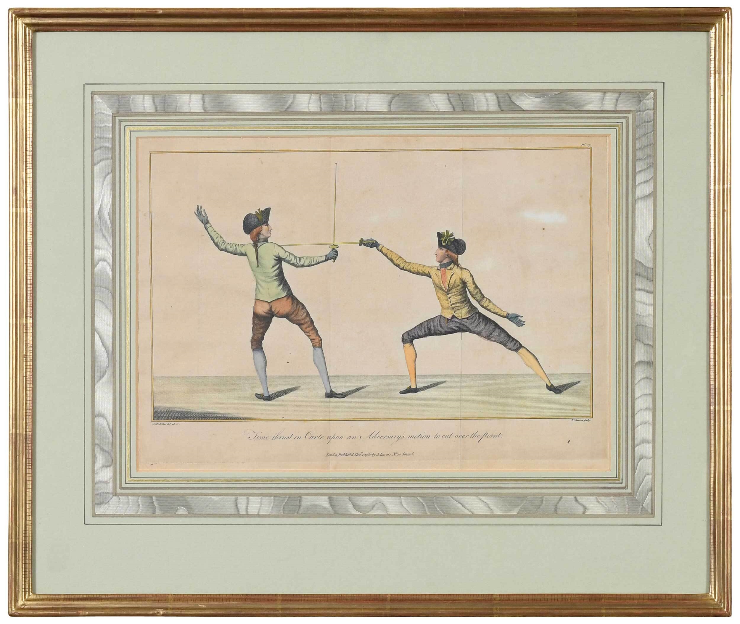 John Mcarthur | Two fencing prints from Theory and Practice of Fencing ...