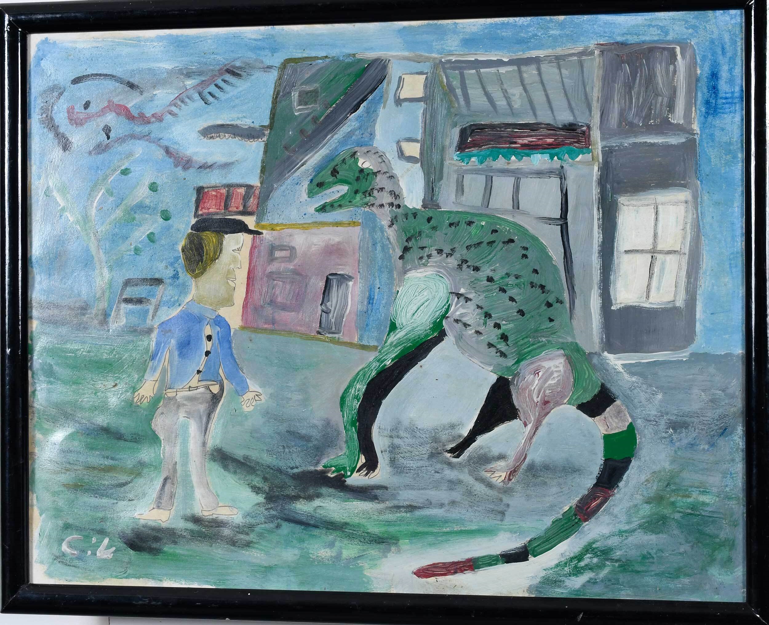 Charlie Lucas | Man and His Dinosaur | MutualArt