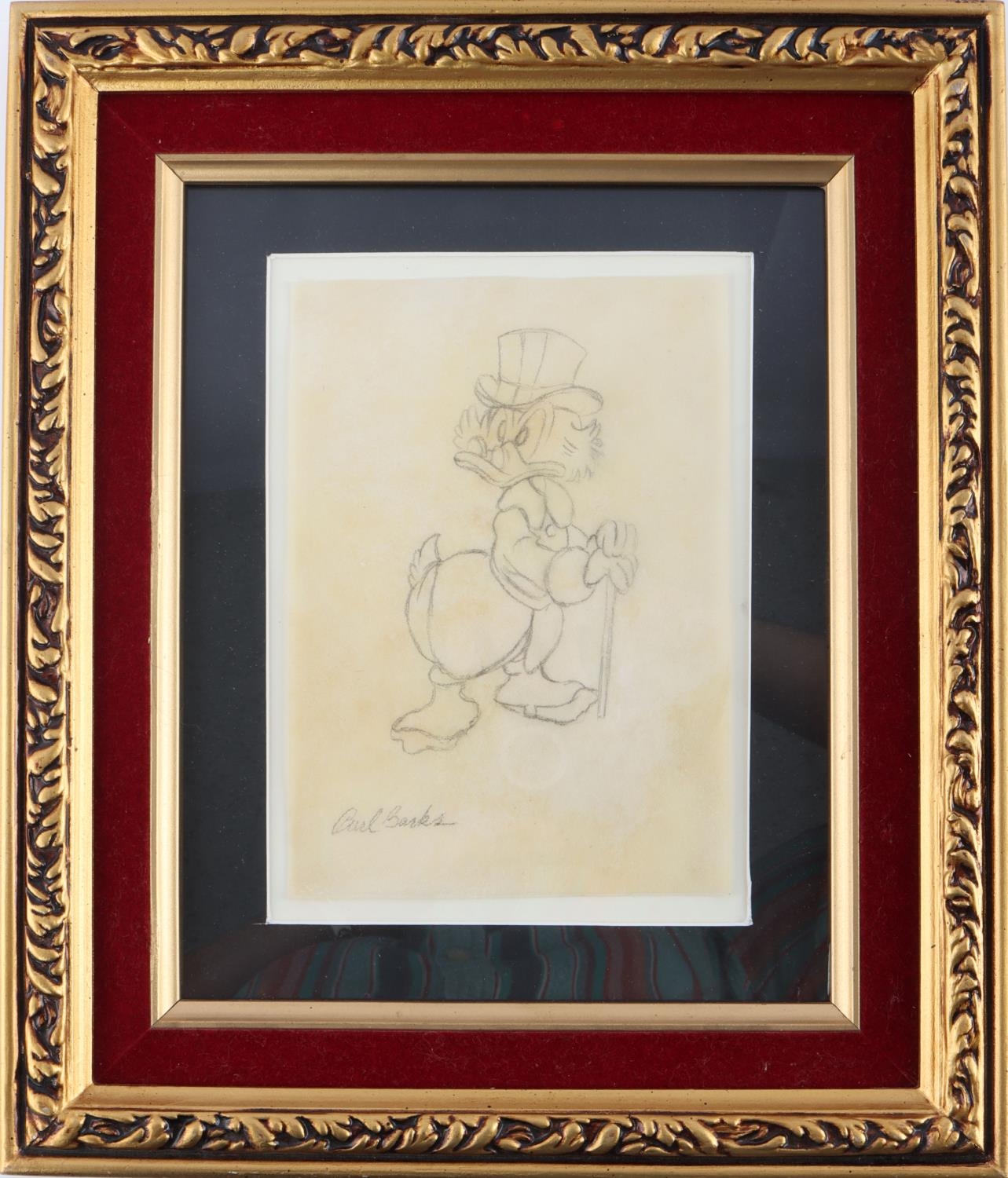 Carl Barks | CARL BARKS SCROOGE MCDUCK DISNEY CARTOON SKETCH | MutualArt
