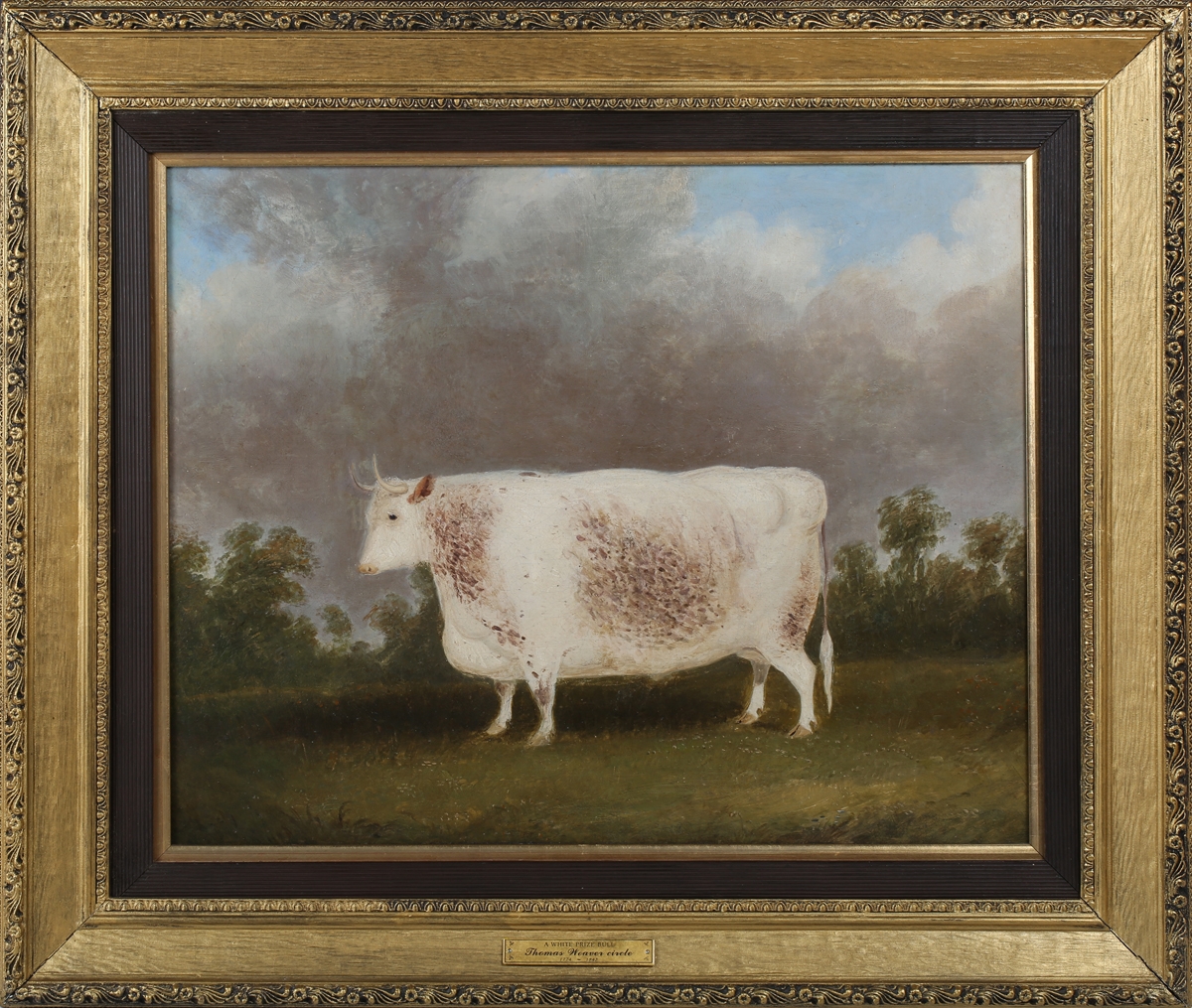 Thomas Weaver | Prize White Hereford Bull (19th Century) | MutualArt