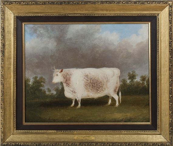 Thomas Weaver | Prize White Hereford Bull (19th Century) | MutualArt