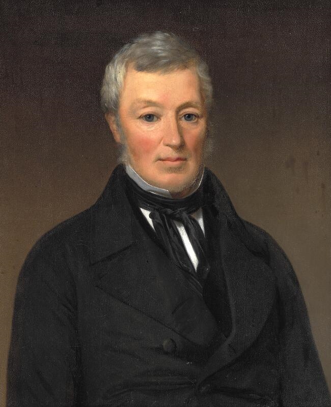 Niels Peter Holbech | A pair of Golden Age portraits of Axel Frederik ...