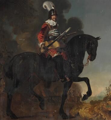 Karel van Mander III | Equestrian portrait of King Christian IV of ...