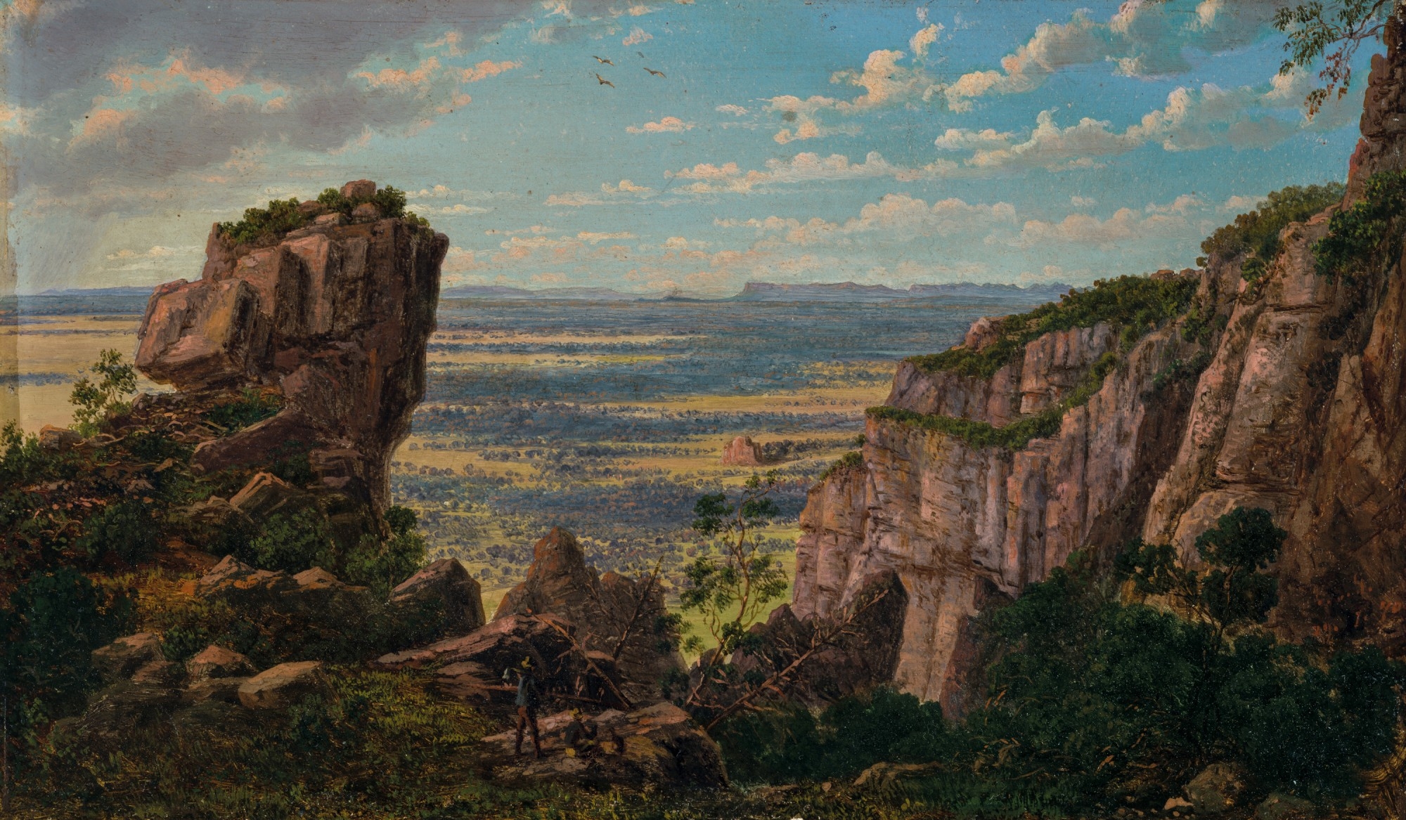 Eugene von Guérard | MOUNT ARAPILES TOWARDS THE GRAMPIANS (1829 ...