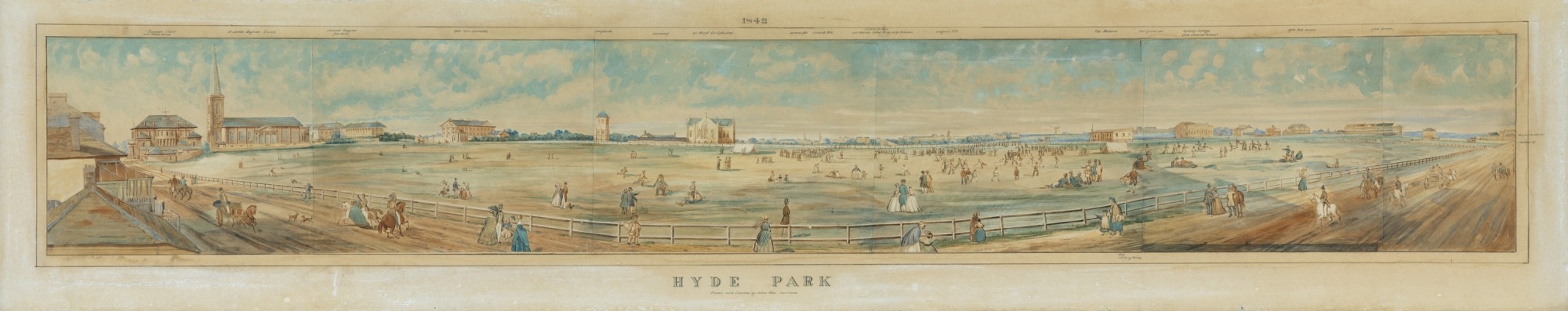 John Rae | PANORAMA OF HYDE PARK | MutualArt