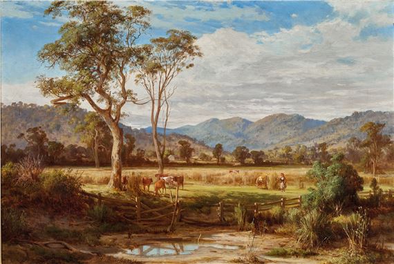 Louis Buvelot | BACCHUS MARSH PASTURE (1876) | MutualArt
