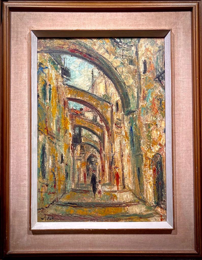 Zvi Raphaeli | An alley in Jerusalem | MutualArt