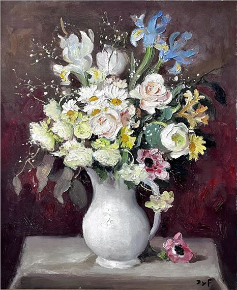 Marcel Dyf | Vase of flowers | MutualArt