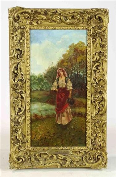 John McColvin | Woman in landscape | MutualArt