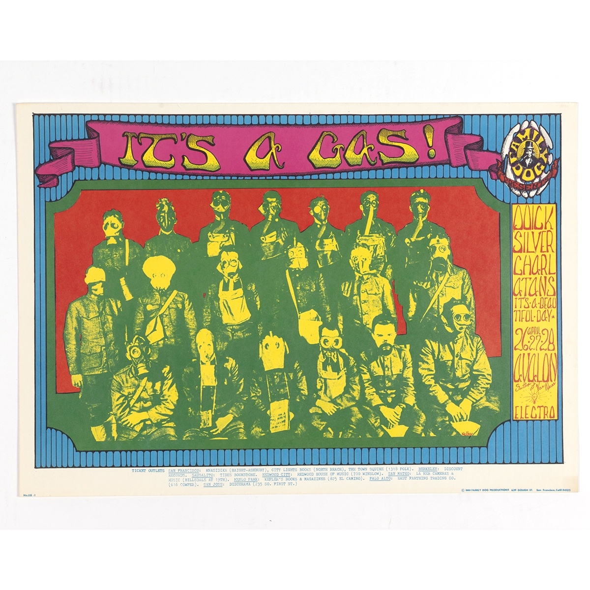 Kelly Mouse | Six Vintage Rock Posters | MutualArt