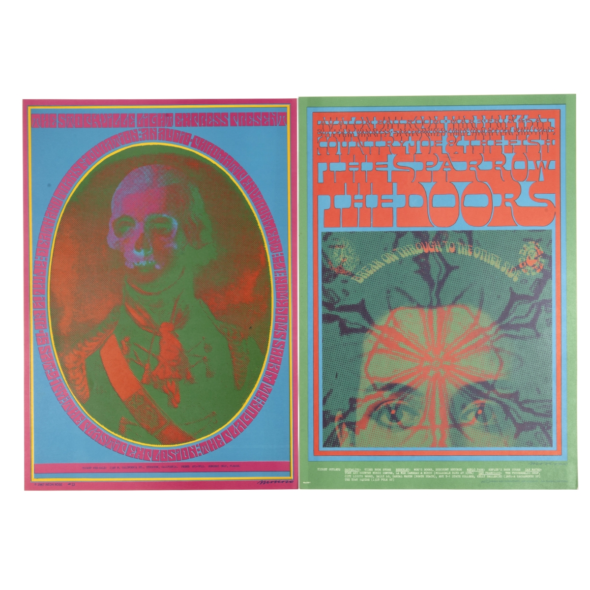 Victor Moscoso | Lot of Six Vintage Psychedelic Posters (1967) | MutualArt