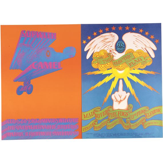 Victor Moscoso | Five Vintage Psychedelic Posters (1967) | MutualArt