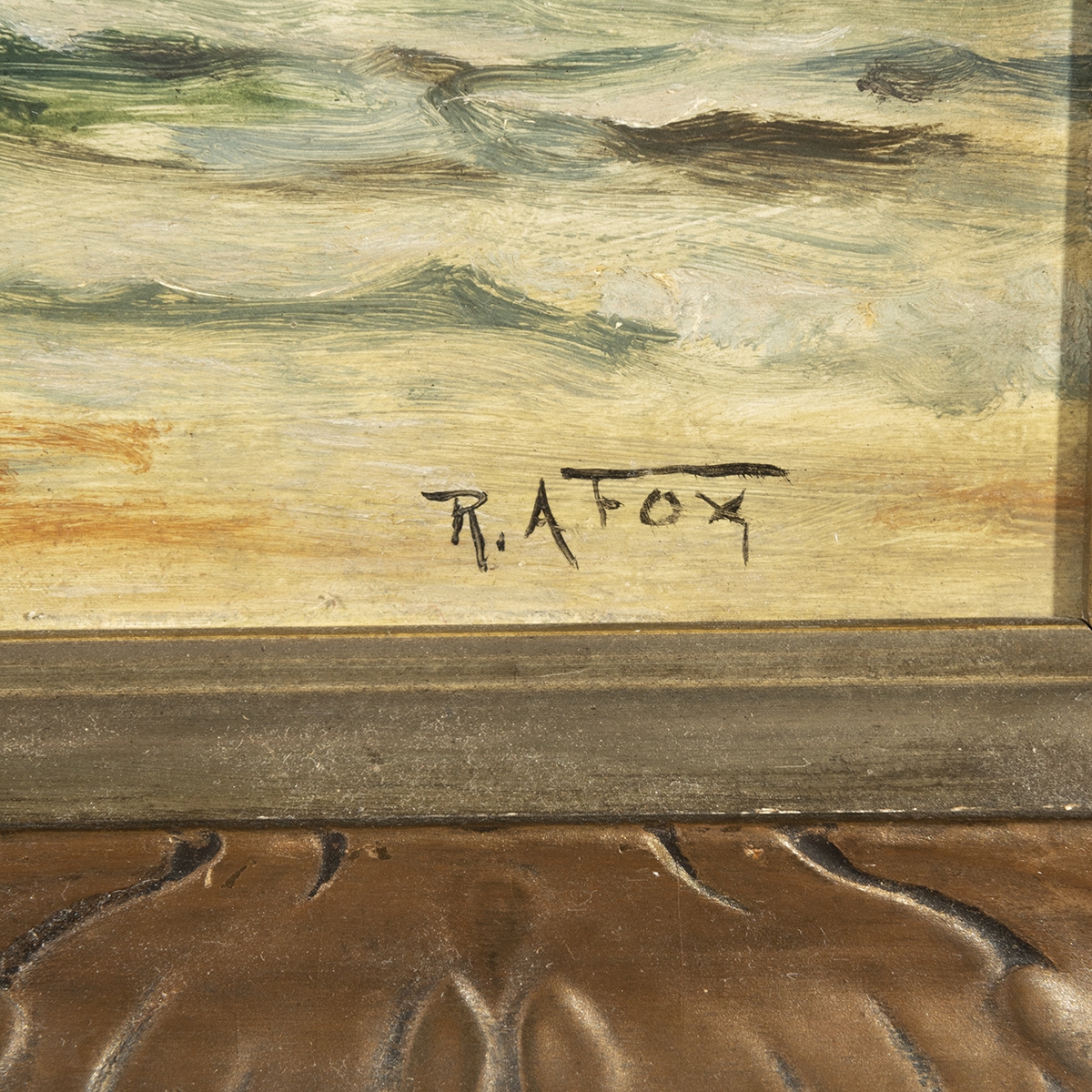 Robert Atkinson Fox | Waves Crashing at Sunset | MutualArt