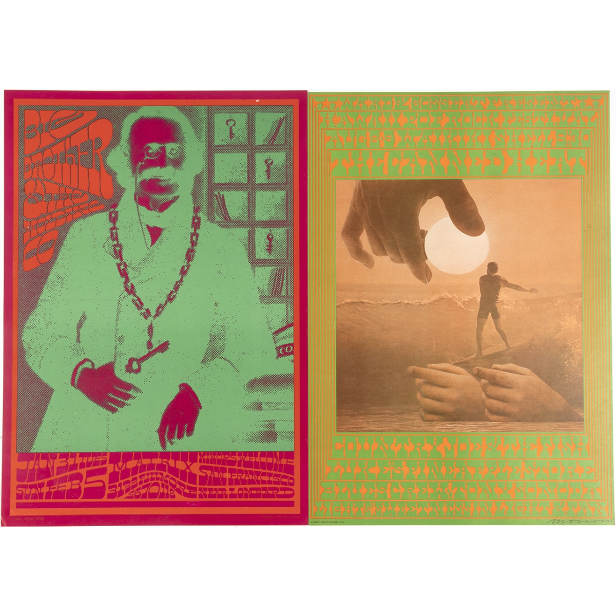 Victor Moscoso | Four Vintage Psychedelic Posters (1967) | MutualArt