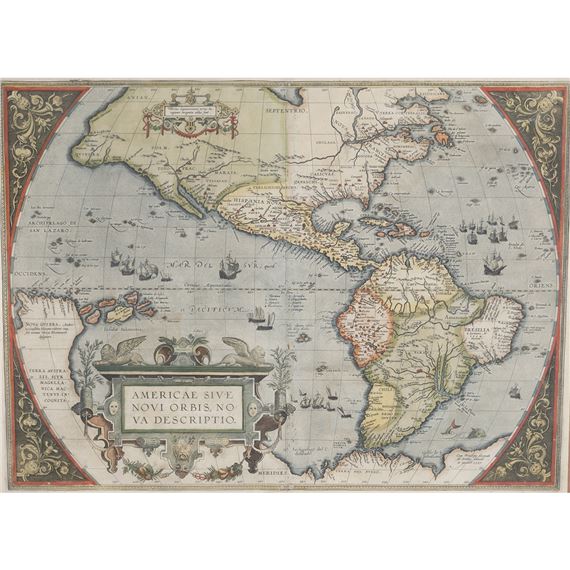 Abraham Ortelius | Americae Sive Novi Orbis Nova Descriptio (1602 ...