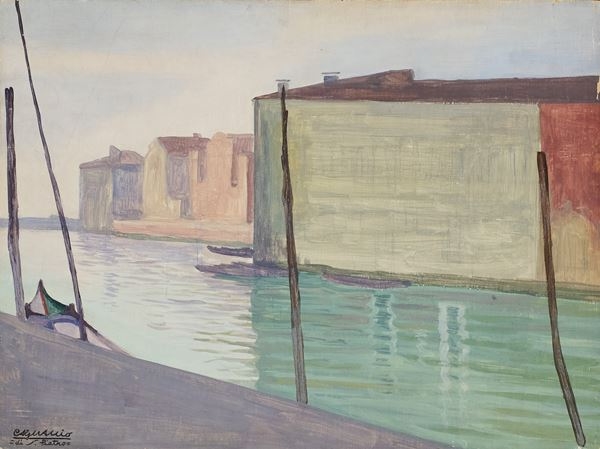 Cagnaccio di San Pietro | Vista in laguna - Riflessi sul canale | MutualArt