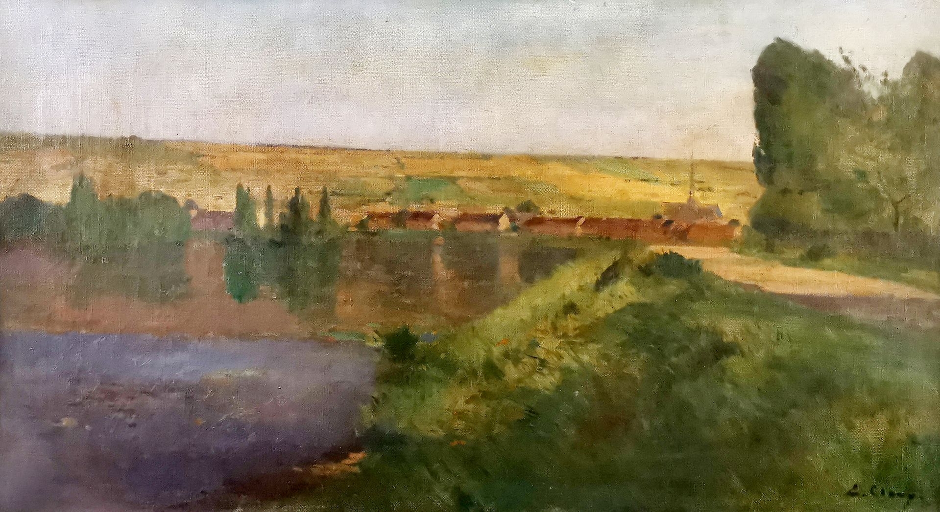Jean Eugéne Clary | Vue de village | MutualArt