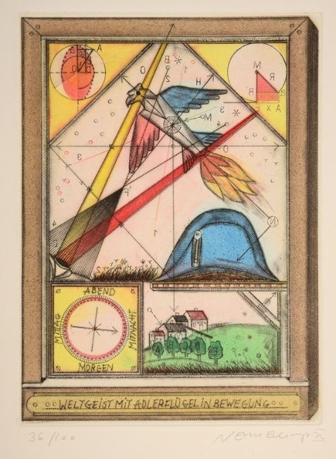 Johannes Vennekamp | Weltgeist mit Adlerflügel in Bewegung | MutualArt