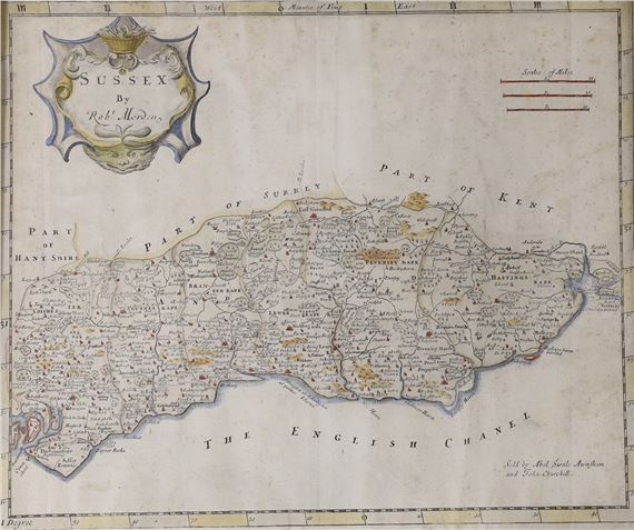 Robert Morden | Map of Sussex | MutualArt